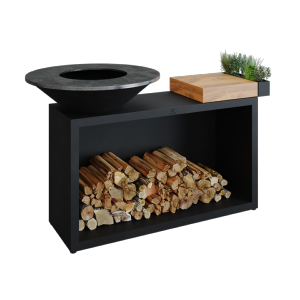 Unité de cuisson Ofyr Black Bois de Teck 85 Island
